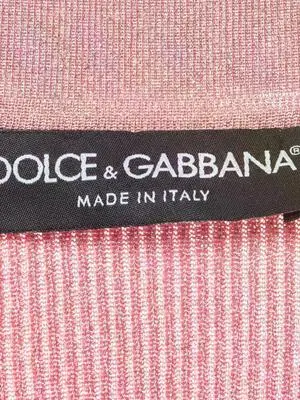 Dolce & Gabbana Ribbed-knit Polo Shirt