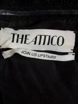 Attico Sequinned Ruched Mini Dress