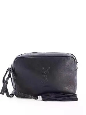 Saint Laurent Lou Camera Bag Leather Small Crossbody Bag - Black