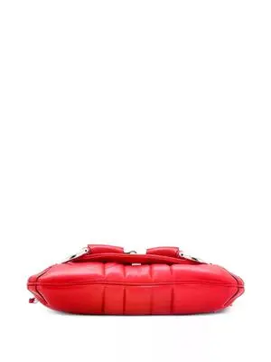 Gucci Horsebit Chain Shoulder Bag Vertical Quilted Leather - Red