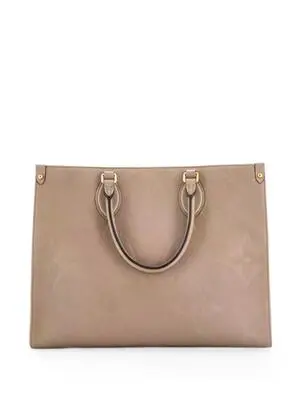 LOUIS VUITTON Onthego Mm Monogram Empreinte Giant Tote Bag - Neutrals