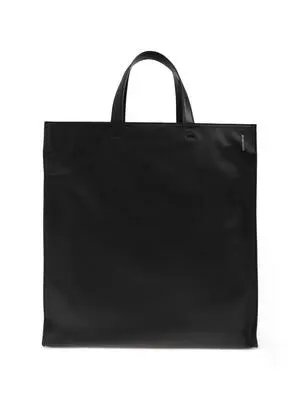 JIL SANDER Leather Tote Bag - Black