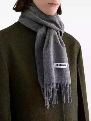 JIL SANDER Fringed-edge Scarf