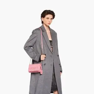 Miu Miu Matelassé Logo Detailed Foldover Shoulder Bag