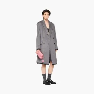 Miu Miu Matelassé Logo Detailed Foldover Shoulder Bag