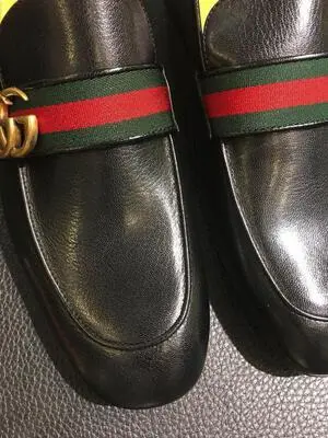 Gucci Gg Web Loafers