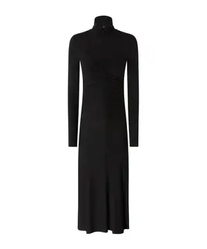 Pinko Dimitrova Turtleneck Long-sleeve Dress - Black