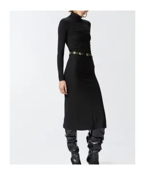 Pinko Dimitrova Turtleneck Long-sleeve Dress