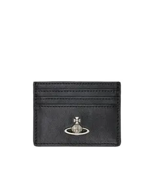 VIVIENNE WESTWOOD Orb Logo Cardholder Wallet - Black
