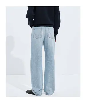 Bottega Veneta Sky Bleached Wide Leg Jeans