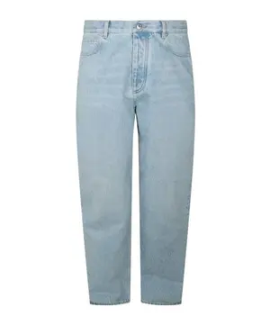 Bottega Veneta Wide-leg Jeans In Sky-bleached Denim - Light Bleaching