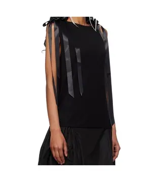 Simone Rocha Bow Ribbon Tail Tank Top