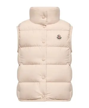 Moncler Badia Down Gilet - Light Beige