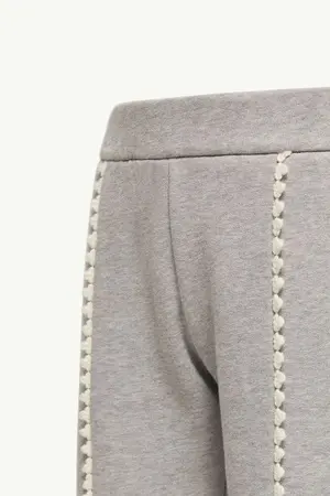 Moncler Cotton Fleece Trimmed Sweatpants