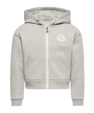 Moncler Cotton Zip-up Hoodie - Grey