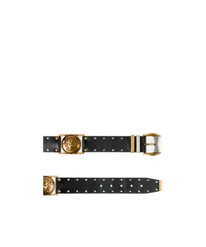 Versace Studded Leather Belt