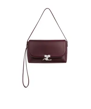 COURREGES Courrèges Icotype Logo Shoulder Bag - Wine Red