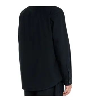 DIESEL® Oval D Logo Zip-up Shirt - Black