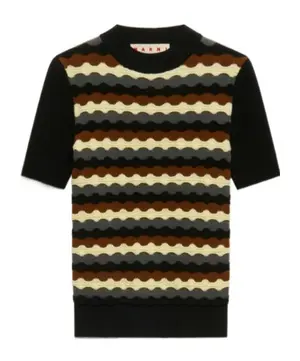 Marni Wool Jumper With 3d Wave
