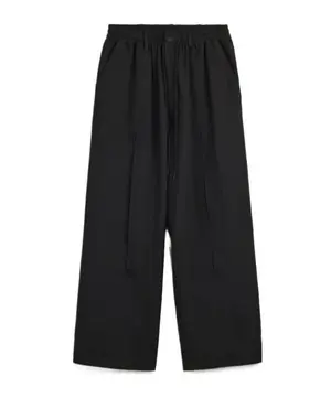 Y3 Sport Uniform Box Pleated Pants - Black