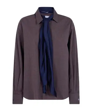 Sacai Suiting Shirt - Brown