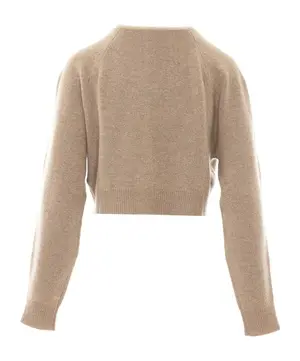Loulou De Saison Heike Cropped Button-up Cardigan - Nude