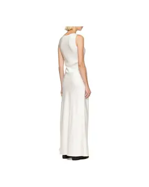 RÓHE Scoop Neck Satin Maxi Dress