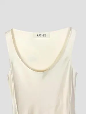 RÓHE Scoop Neck Satin Maxi Dress