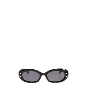 Balmain Oval-frame Sunglasses - Black