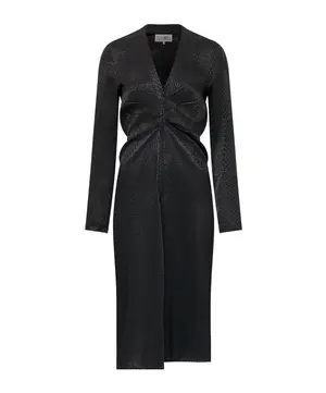 MAISON MARGIELA Jacquard Wrap Dress - Black