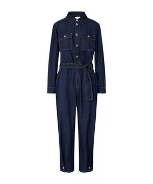 Liu Jo Long Denim Jumpsuit - Black