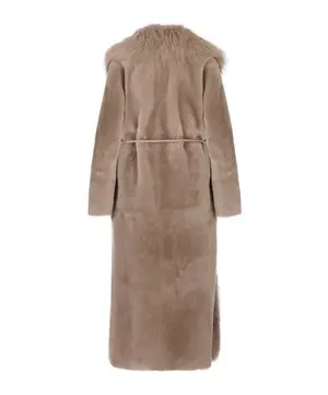 BLANCHA Long-sleeved Fur Coat