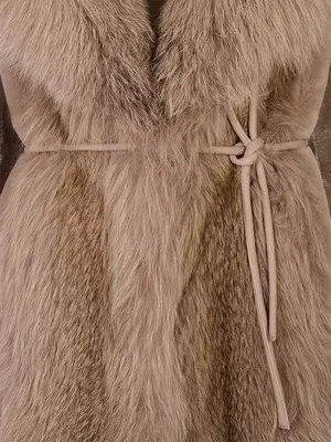 BLANCHA Long-sleeved Fur Coat