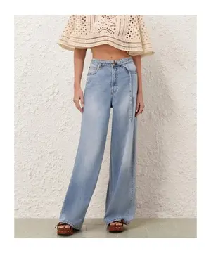 Zimmermann Indra High-rise Wide-leg Jeans