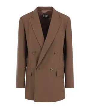 MAISON MARGIELA Wool Blend Suit Jacket - Grey