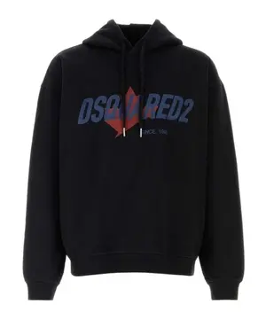 Dsquared2 Logo Relax-fit Hoodie - Black