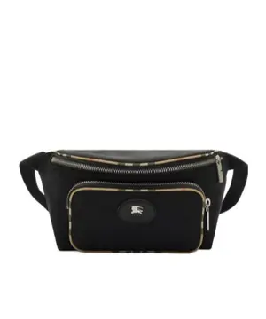 Burberry Check Trim Belt Bag - Black