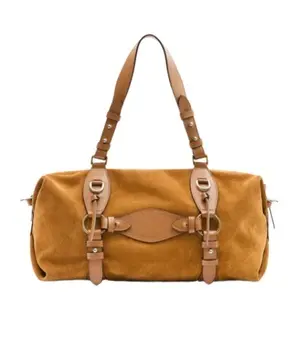 Isabel Marant Étoile Calfskin Suede And Leather Bowling Bag