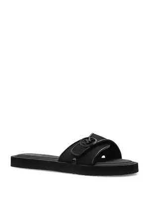 Michael Kors Logo-plaque Glitter Slides