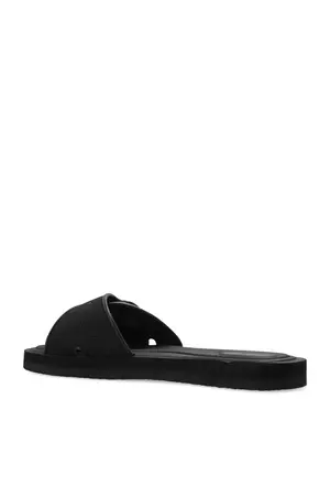 Michael Kors Logo-plaque Glitter Slides