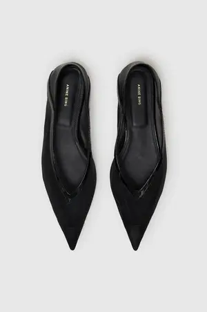 ANINE BING Aneka Mesh Ballet Flats