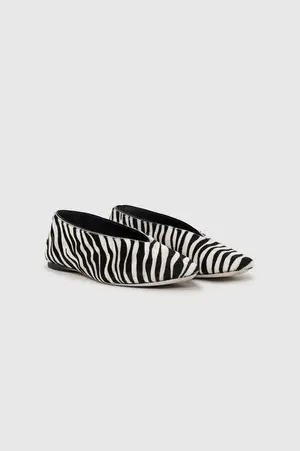 ANINE BING Ana Flats Print Calf Hair