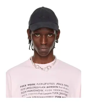 Vetements Monday Pristine Embroidered Text Baseball Cap
