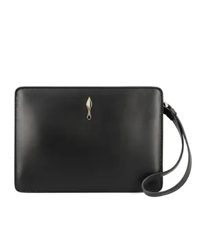 CHRISTIAN LOUBOUTIN Zip-top Clutch - Black