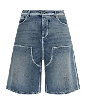 Amiri Denim Shorts With Belt Loops - Blue