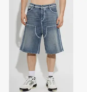 Amiri Denim Shorts With Belt Loops
