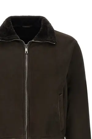 GIORGIO BRATO Long Sleeve Bomber Jacket