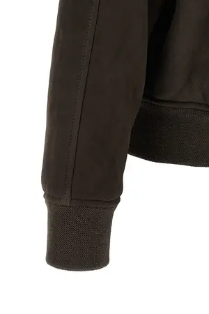 GIORGIO BRATO Long Sleeve Bomber Jacket