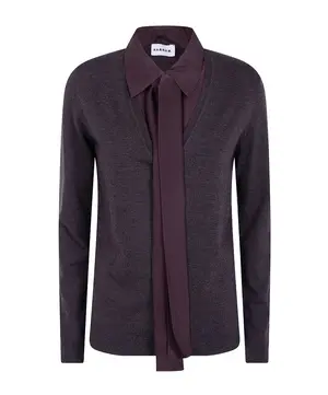 P.a.r.o.s.h Long-sleeved Knitted Cardigan - Brown