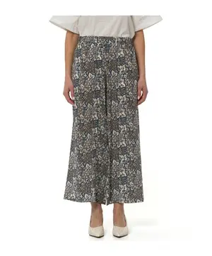 Max Mara Wide-leg Casual Trousers - Gray